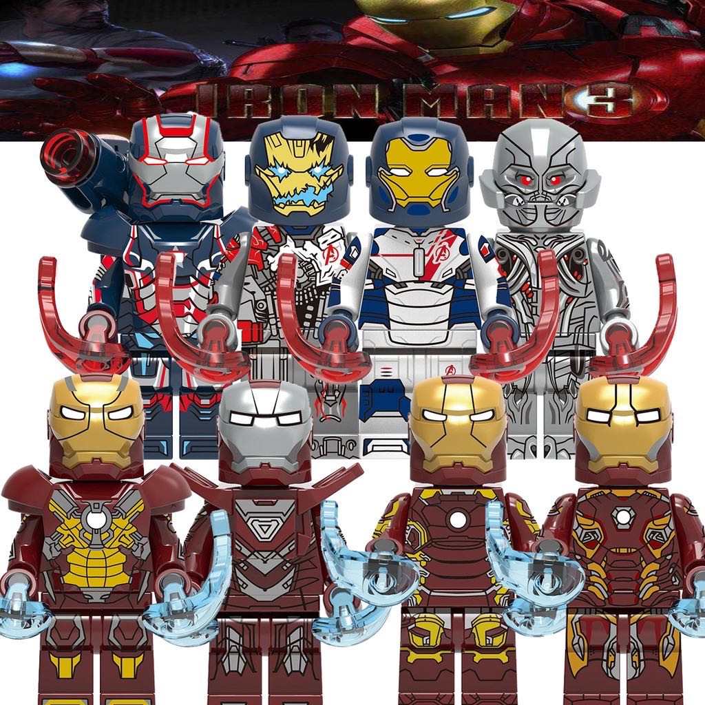 Iron Man Minifigures (Lego Compatible), Hobbies & Toys, Toys & Games on ...