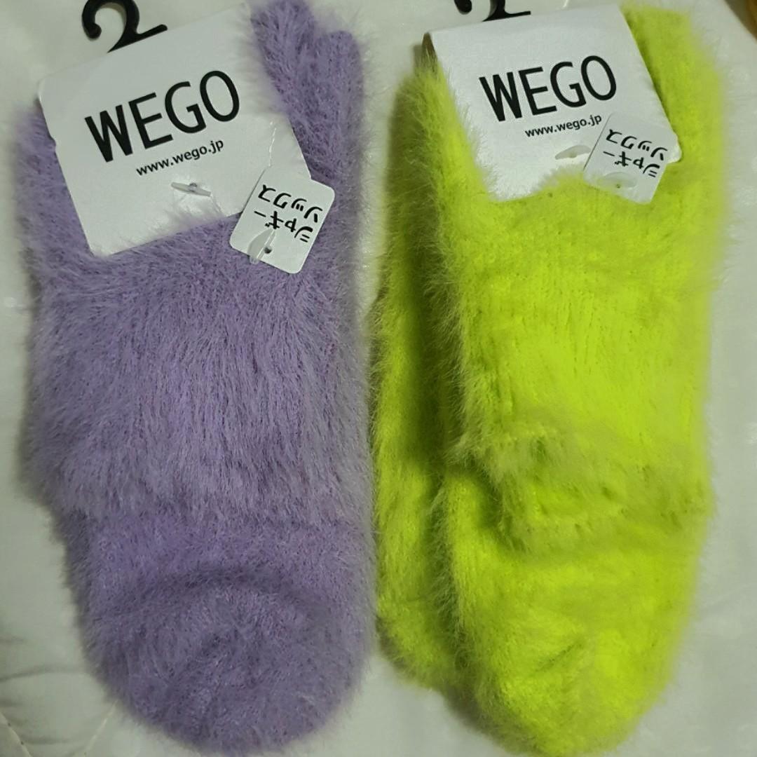 Japanese brands WEGO socks (Fur & Sheer), Women's Fashion, Watches ...