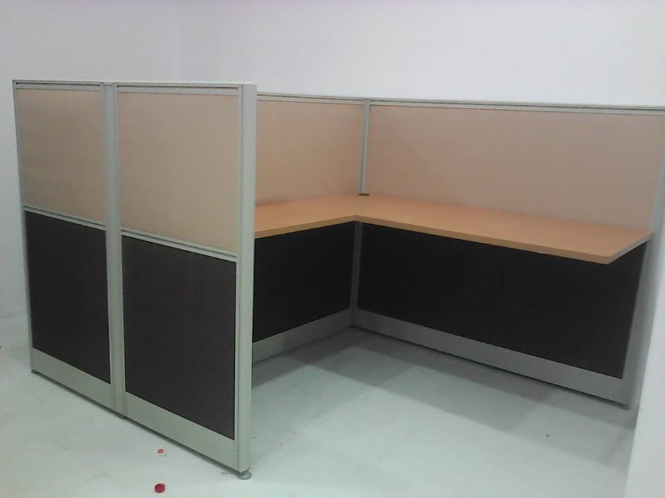 L-SHAPE WALL PANEL/FULL FABRIC OFFICE PARTITIONS, Furniture & Home ...