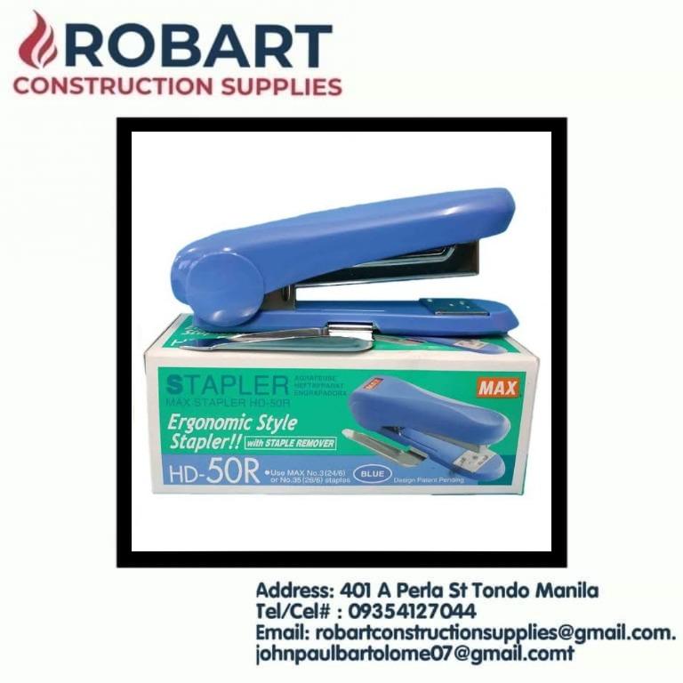 Max Stapler HD-50R w/ Staple Remover, Commercial & Industrial ...
