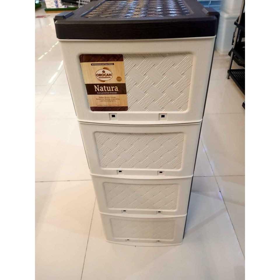 Orocan Natura 4 Layer Durabox Rattan Multi Purpose Drawer, Furniture ...