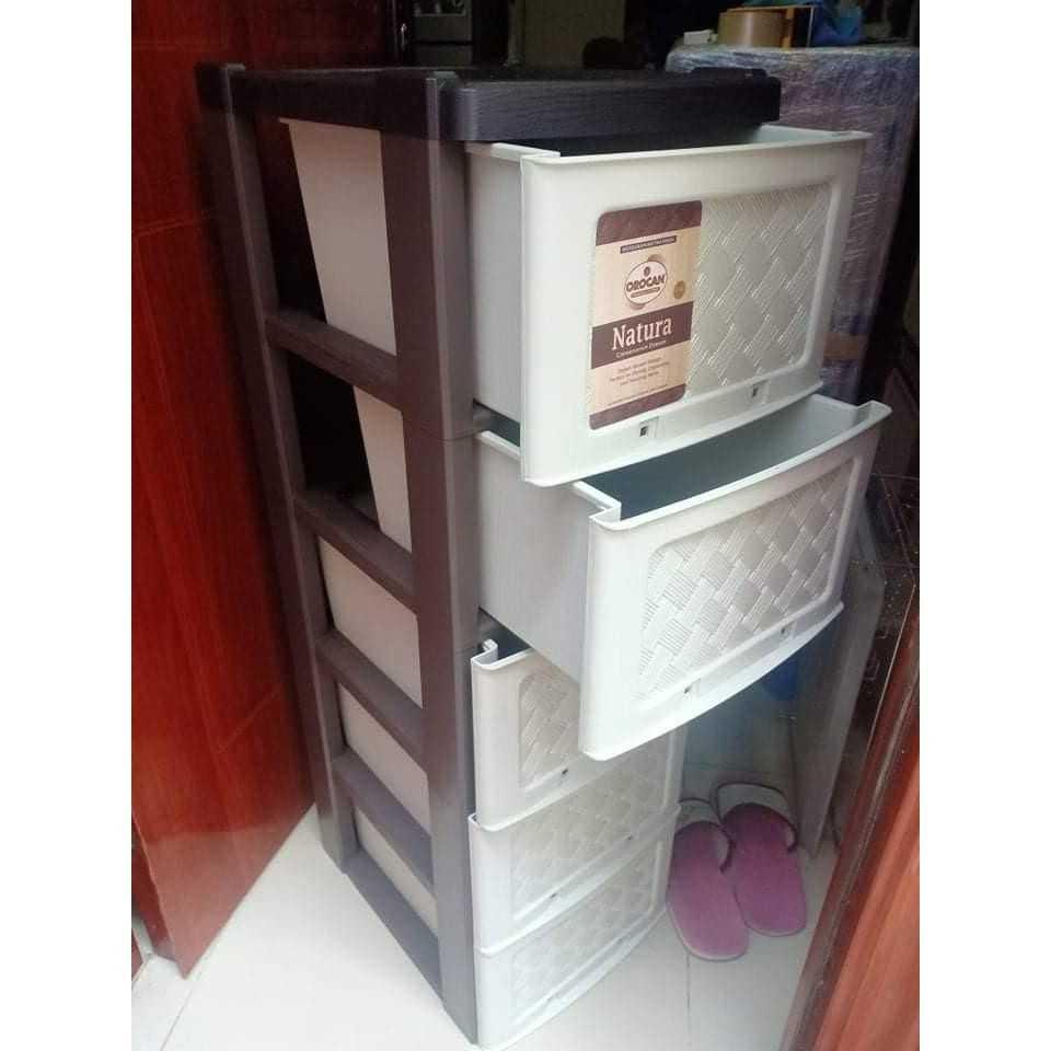 Orocan Natura 5 Layer Durabox Rattan Multi Purpose Drawer, Furniture ...