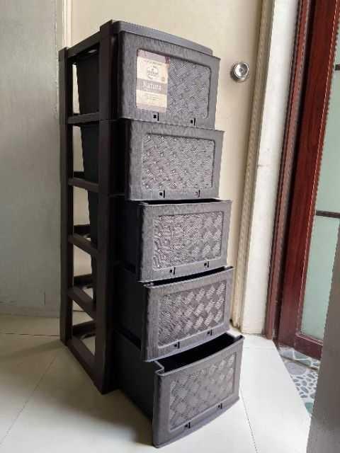 Orocan Natura 5 Layer Durabox Rattan Multi Purpose Drawer, Furniture ...