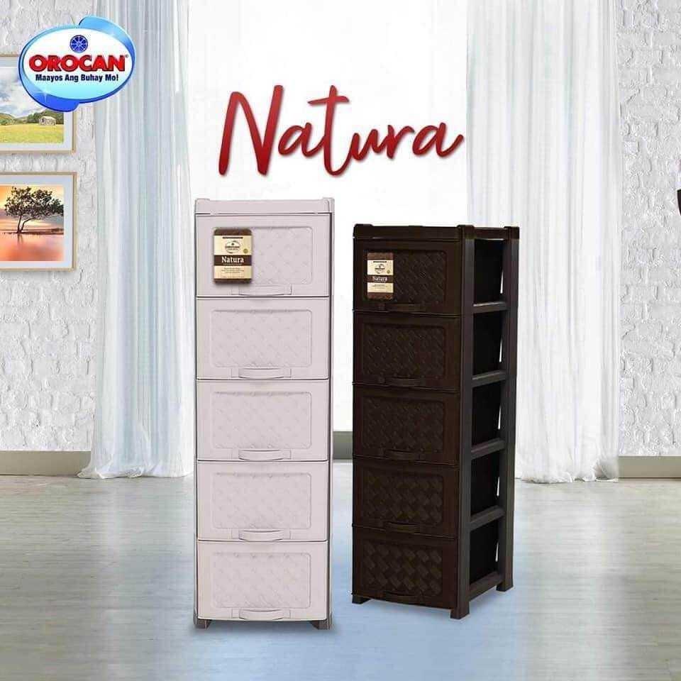 Orocan Natura 5 Layer Durabox Rattan Multi Purpose Drawer, Furniture ...