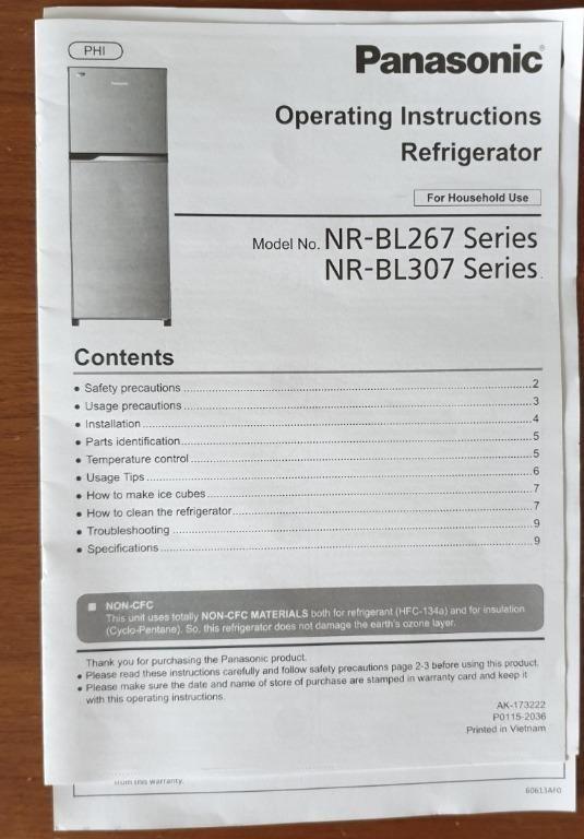 Panasonic Inverter Refrigerator, TV & Home Appliances, Kitchen ...