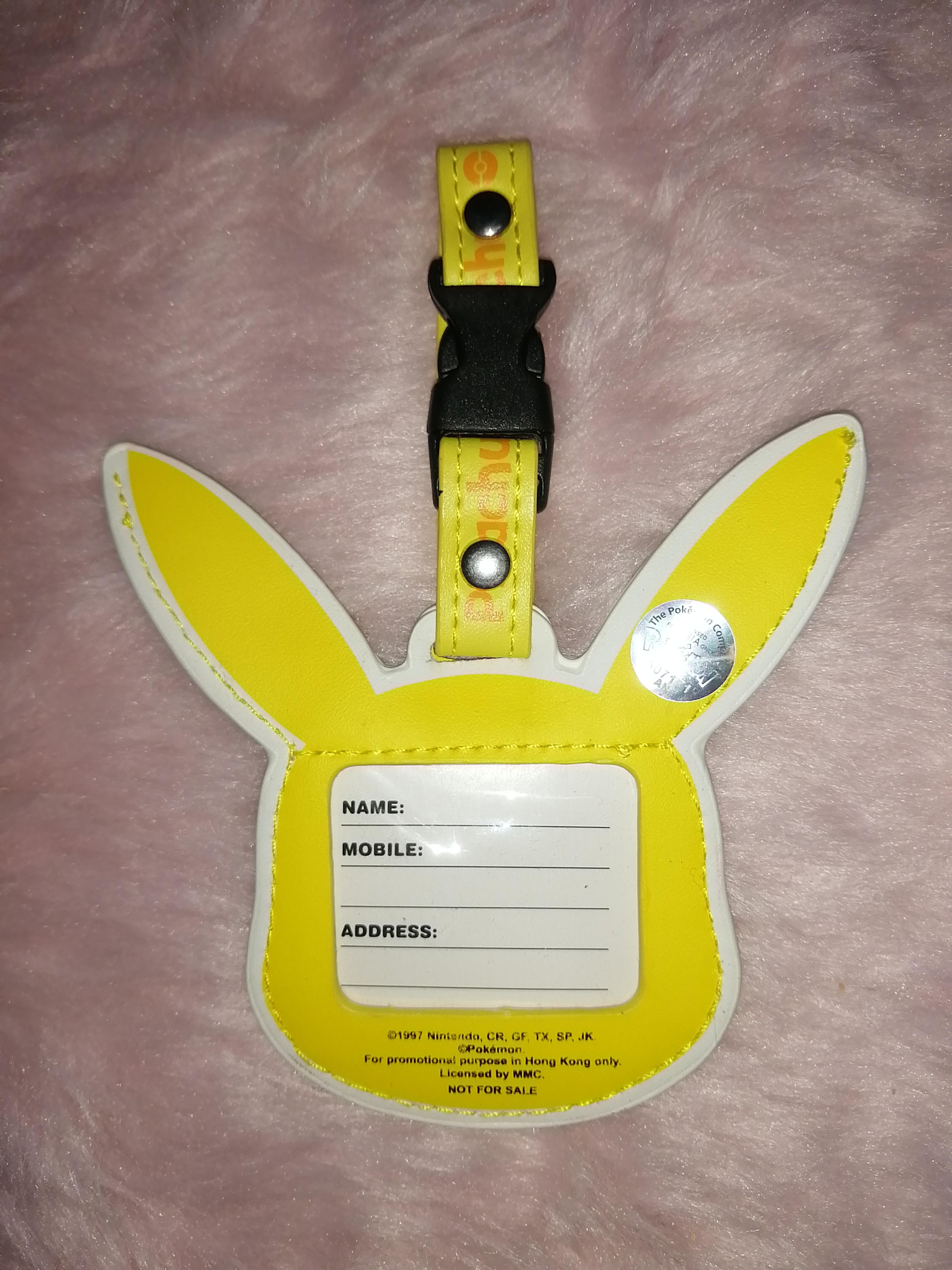 Pokemon Pikachu bag tag, Hobbies & Toys, Memorabilia & Collectibles ...
