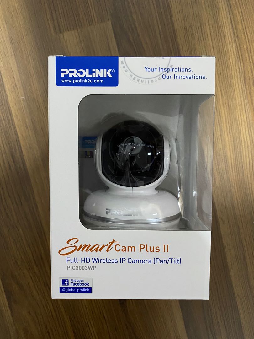 PROLiNK SmartCam Plus II Full HD Wireless IP Camera, Furniture & Home ...
