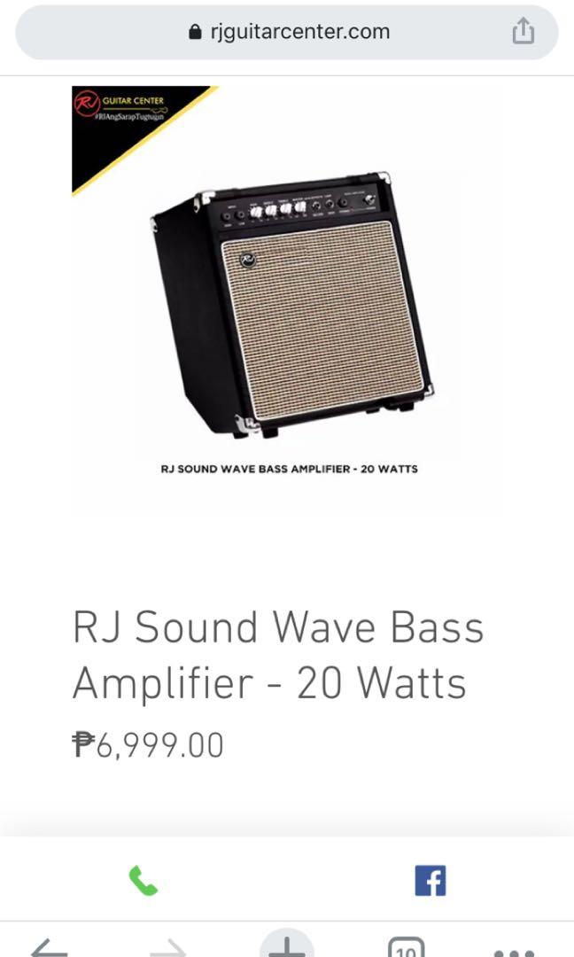 RJ SOUNDWAVE BASS AMPLIFIER 20WATTS, Hobbies & Toys, Music & Media, CDs ...