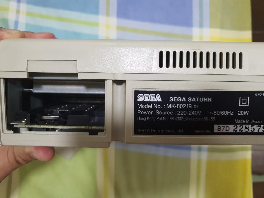 Sega Saturn Complete set Game Console., Video Gaming, Video Games ...