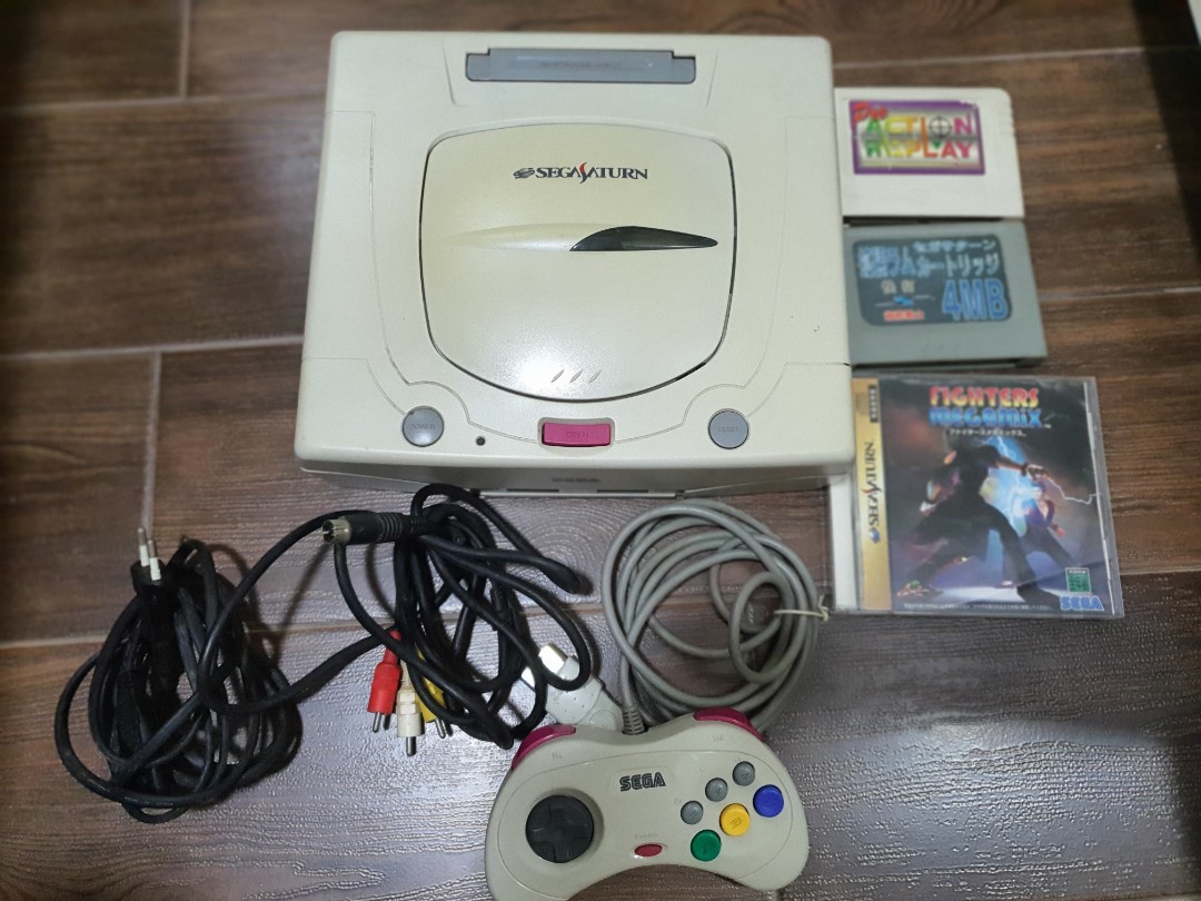 Sega Saturn Complete set Game Console., Video Gaming, Video Games ...