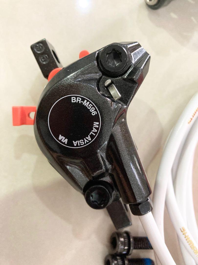 Shimano Deore M596 Hydraulic Brakes ( White ), Sports Equipment ...