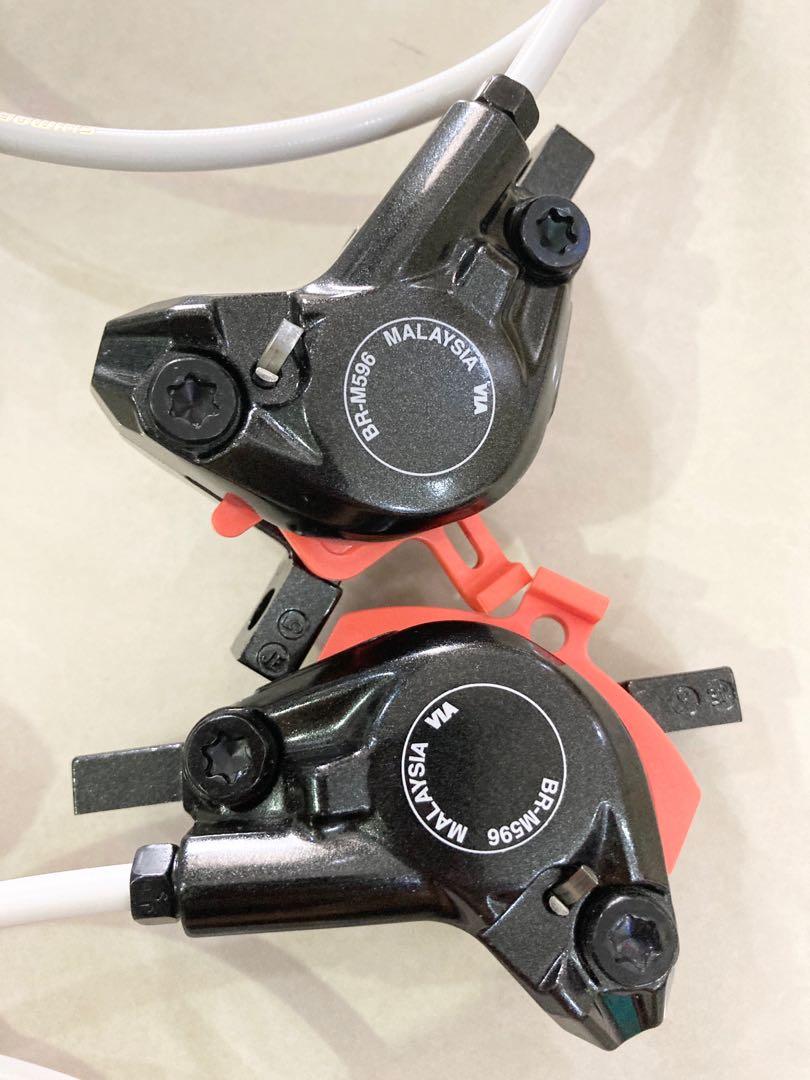 Shimano Deore M596 Hydraulic Brakes ( White ), Sports Equipment ...