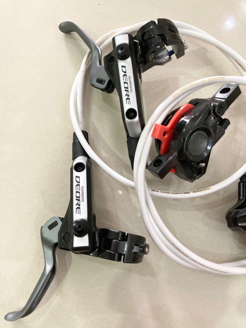 Shimano Deore M596 Hydraulic Brakes ( White ), Sports Equipment ...