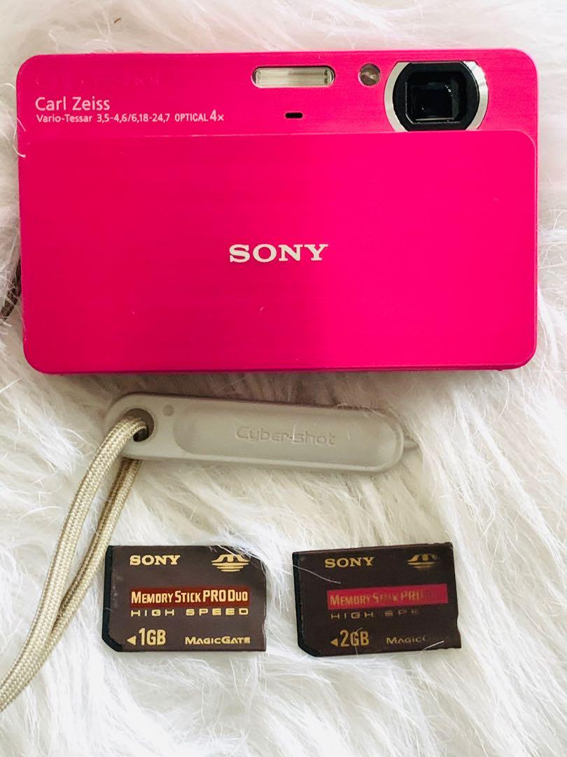 Sony Camera Pink cybershot, Photography, Video Cameras on Carousell
