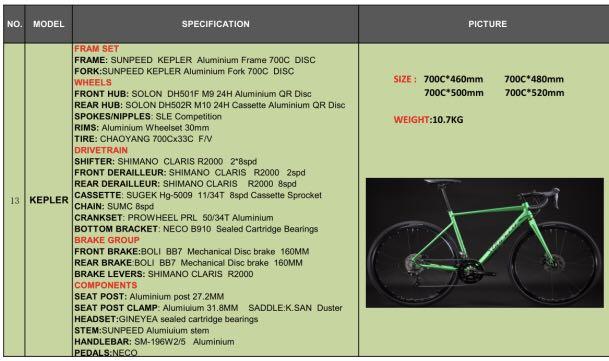 SUNPEED KEPLER, Sports Equipment, Bicycles & Parts, Bicycles on Carousell