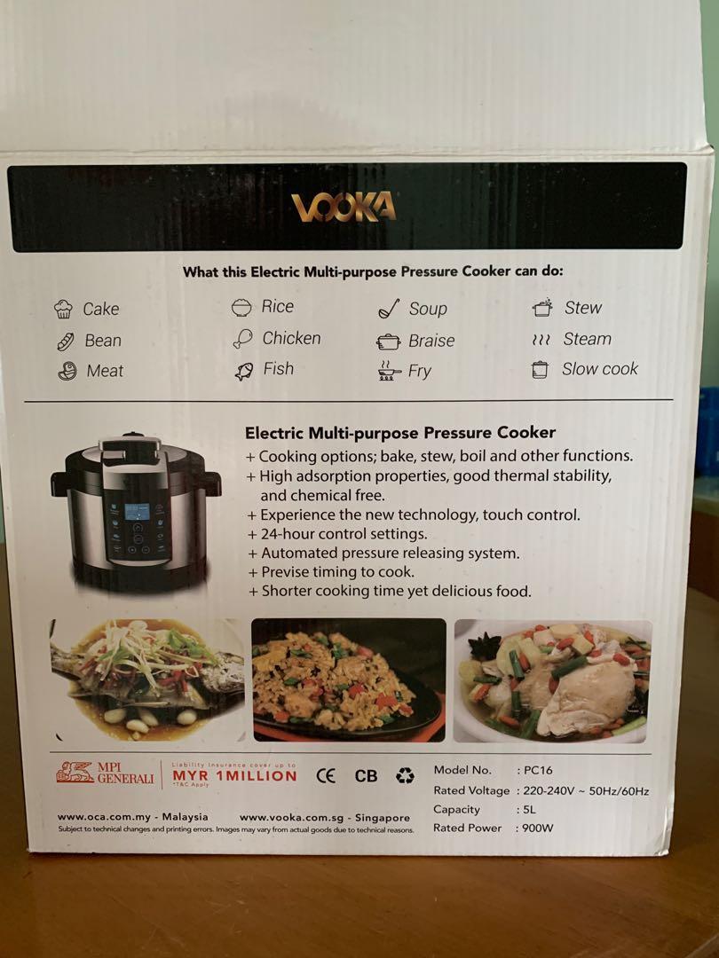 Vooka Multi-purpose Pressure Rice Cooker PC-16, TV & Home Appliances ...