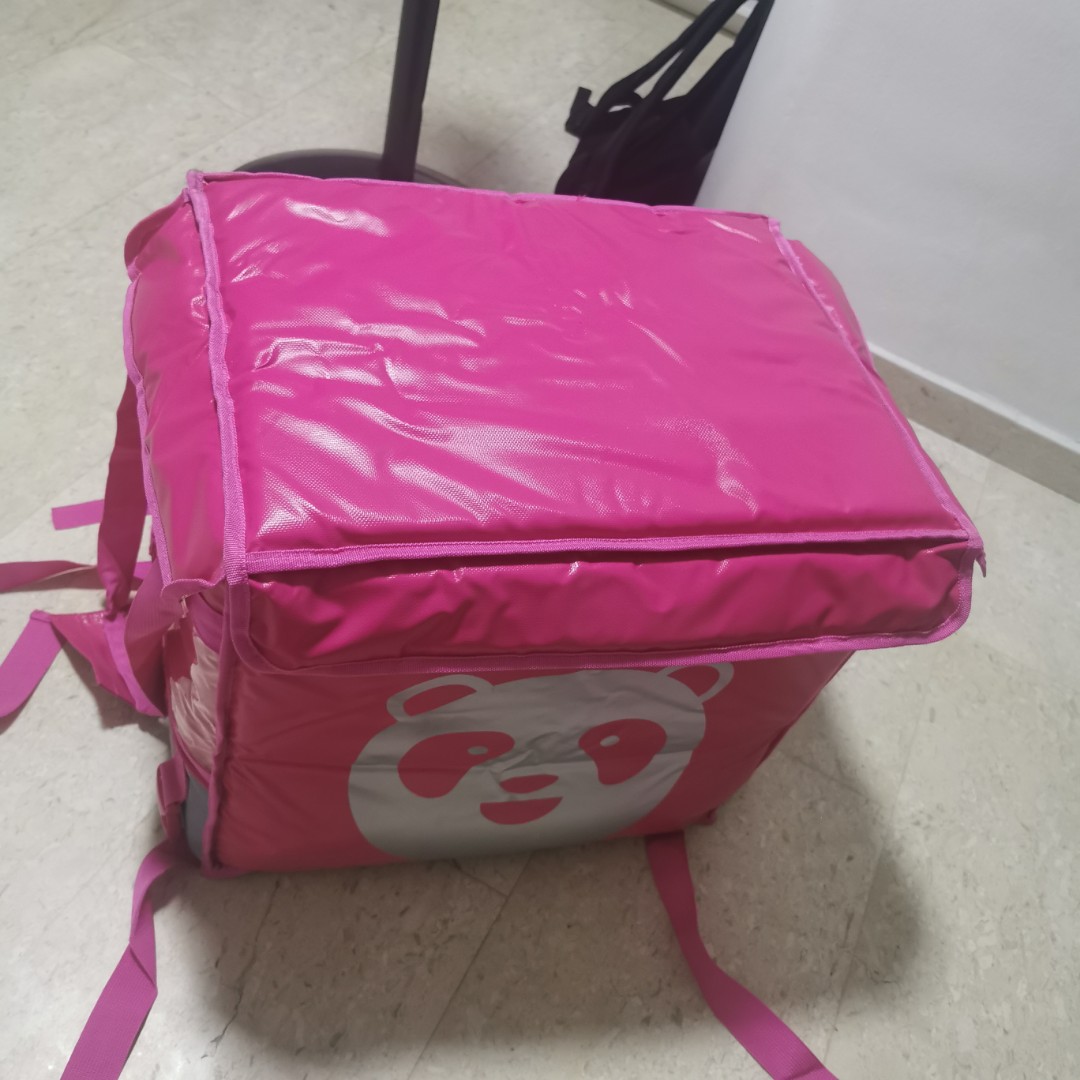1 full set foodpanda bag, Motorcycles, Motorcycle Accessories on Carousell