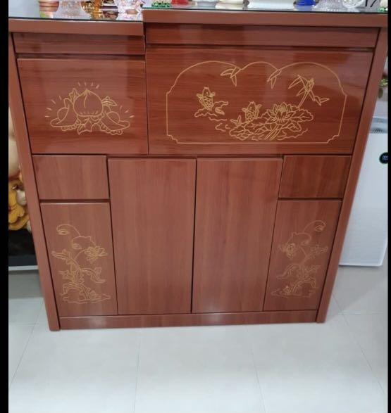 2 in 1 Praying Altar table cum Ancestor tablet placement, Furniture ...