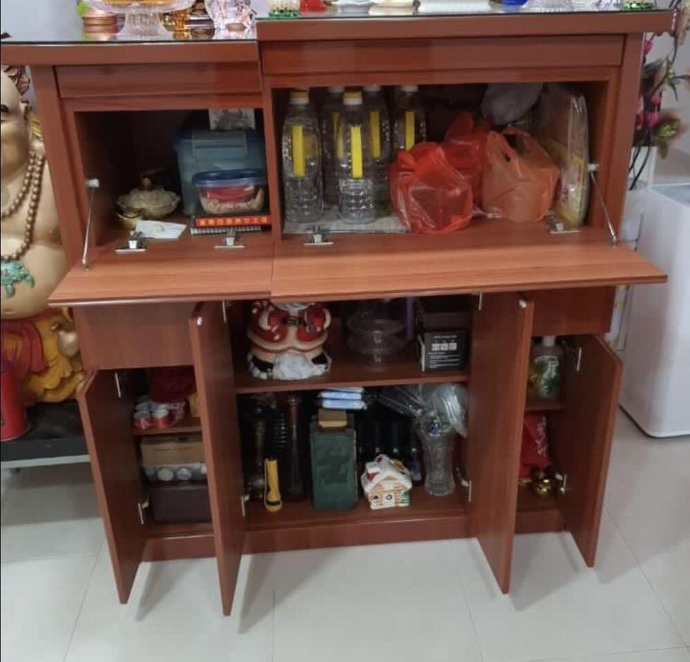 2 in 1 Praying Altar table cum Ancestor tablet placement, Furniture ...