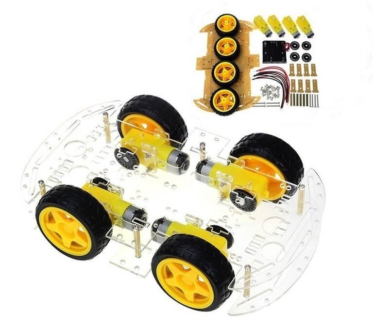 4WD Smart Robot Car Chassis Kit (# Arduino, PIC, micro:bit, Raspberry ...