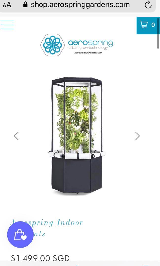 Aerospring indoor system (hydroponic/aeroponic), Furniture & Home ...