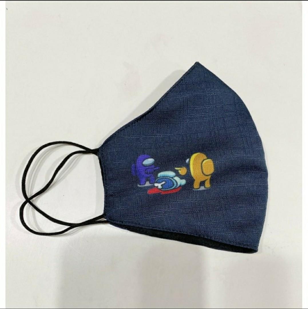 Among Us Reusable Face Mask - 1, Health & Nutrition, Face Masks & Face ...