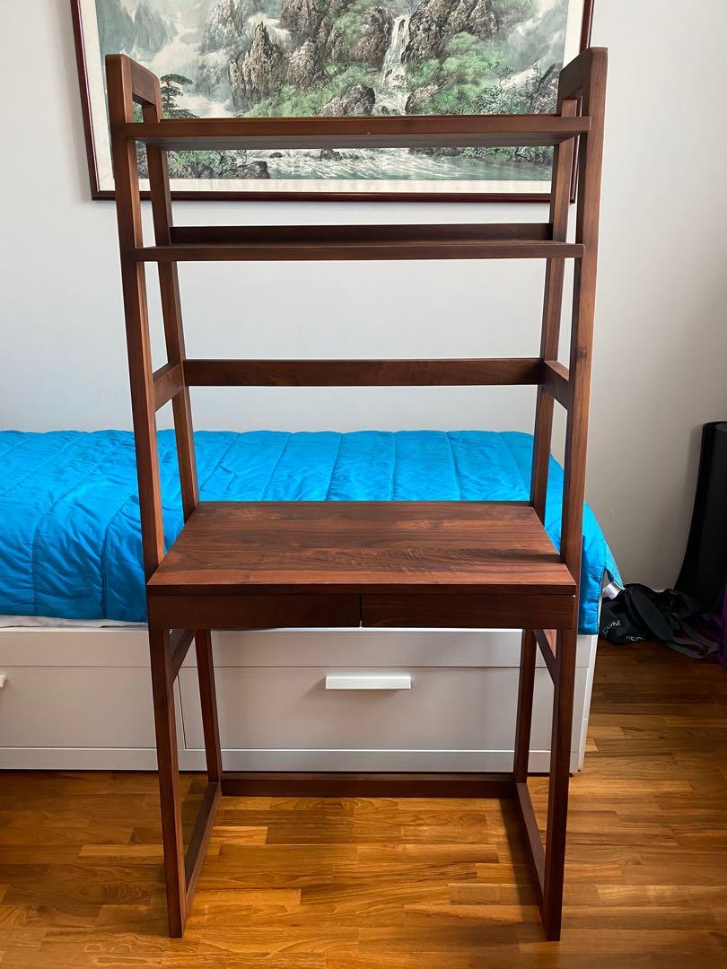 Book case / study table, Furniture, Shelves & Drawers on Carousell