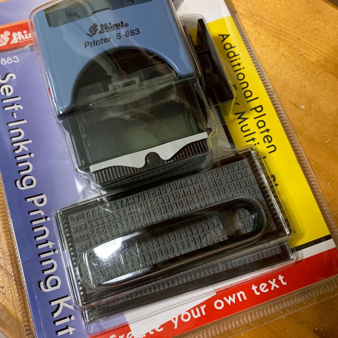 BRAND NEW Shiny Self-Inking Printing Kit Stamp S-883, Hobbies & Toys ...