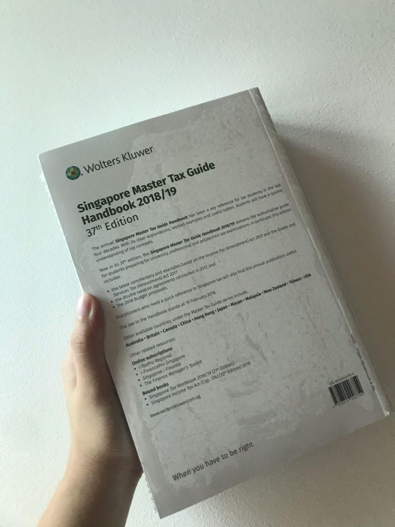 [BRAND NEW] 37th edition Singapore Master Tax Guide Handbook 2018/19 ...