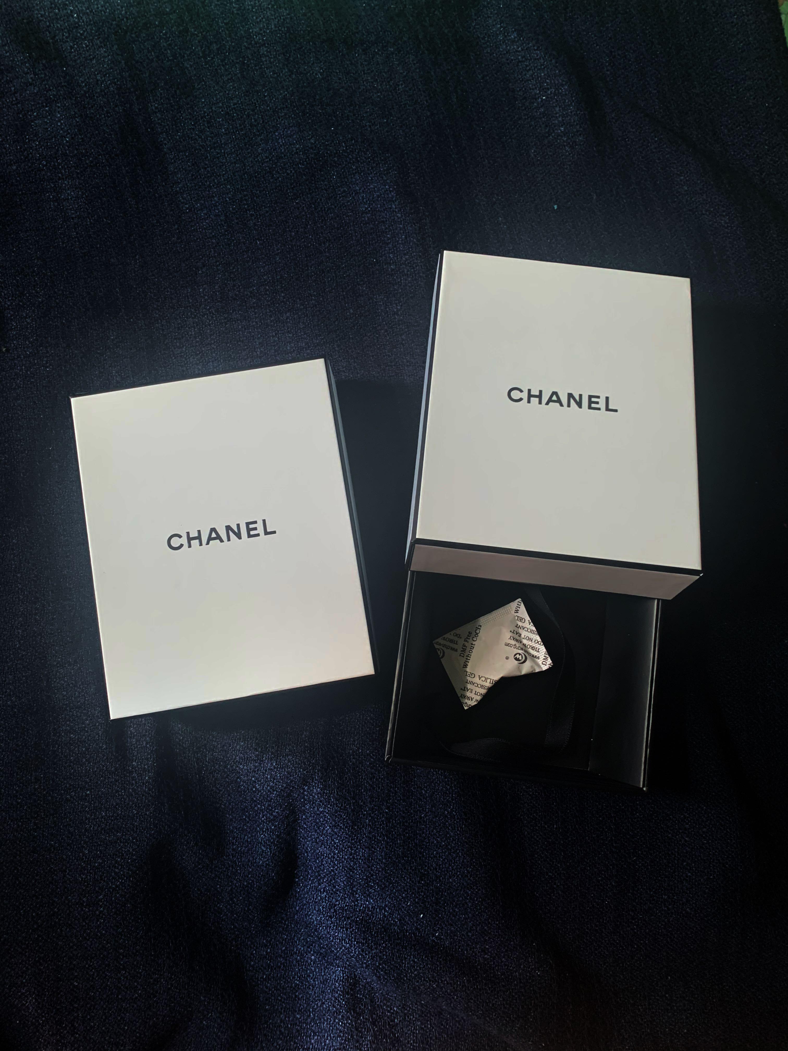 Chanel paper bag & gift box, Women's Fashion, Bags & Wallets, Purses ...