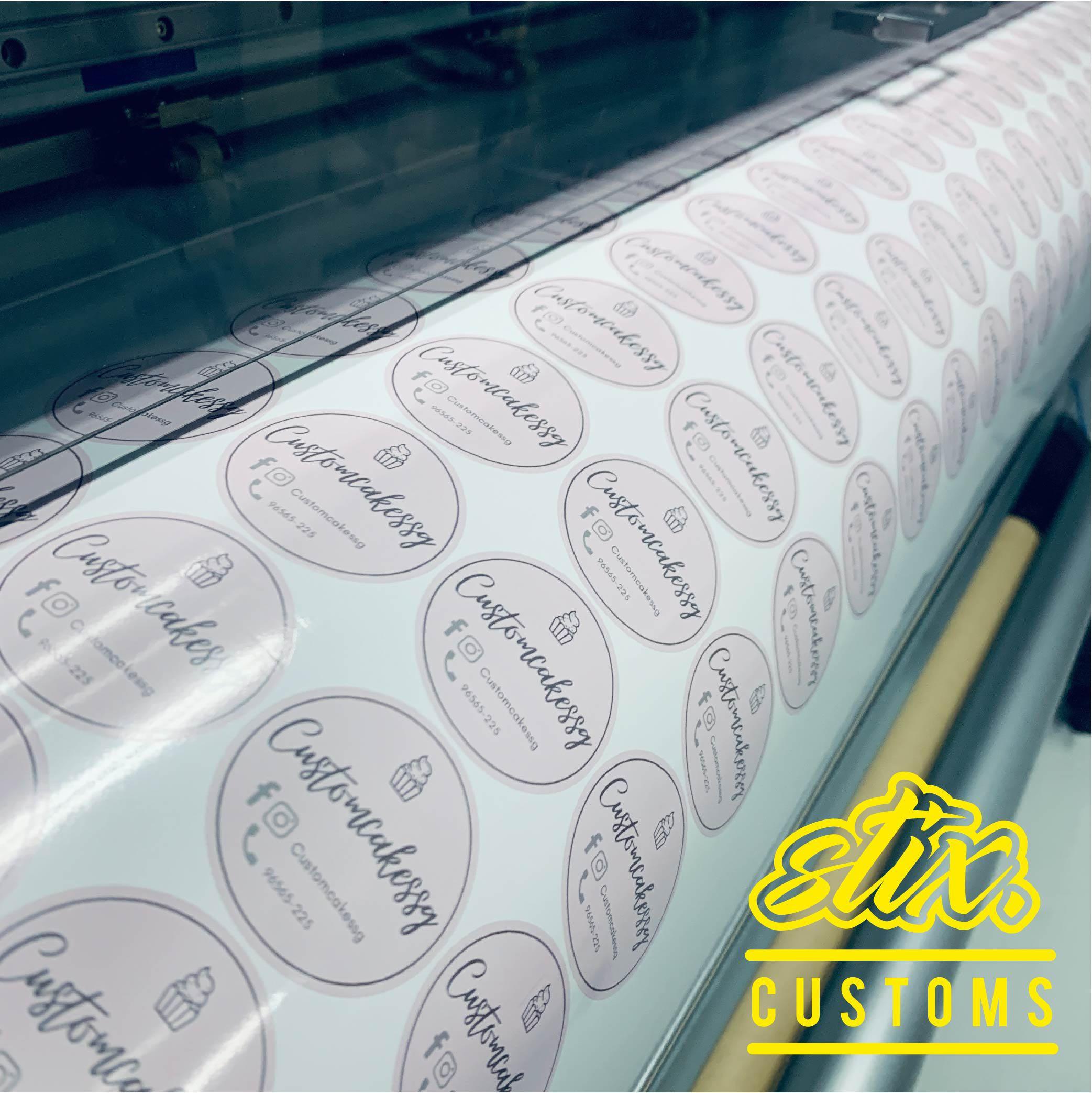 Custom Sticker Labels Printing, Hobbies & Toys, Stationery & Craft, Art ...