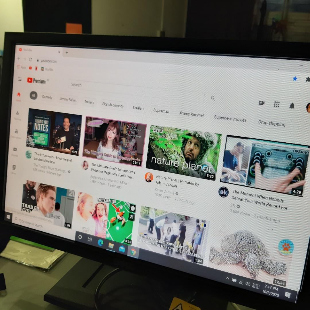 Dell 19 Inch Monitor Desktop Computer Laptop PC External Screen ...