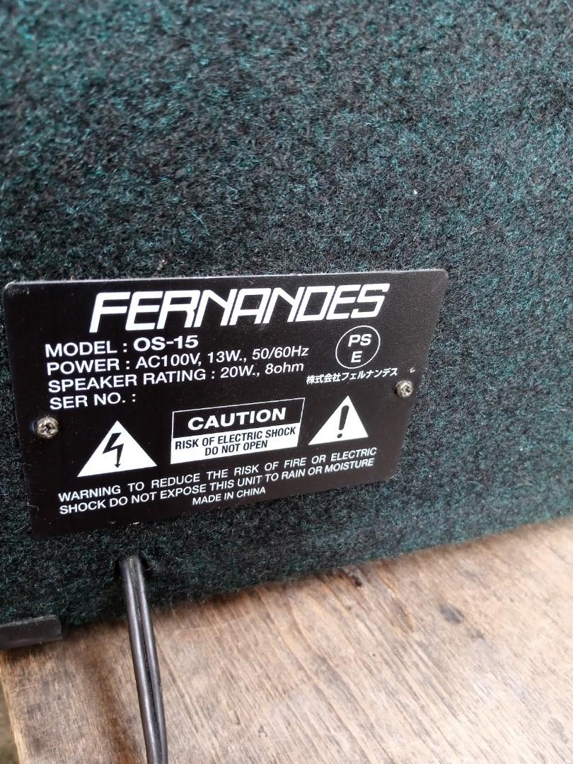 Fernandes guitar amp. Orange sonic 05-15, Hobbies & Toys, Music & Media ...