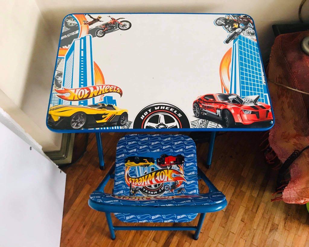 Hotwheels table and chair, Babies & Kids, Baby Nursery & Kids Furniture ...