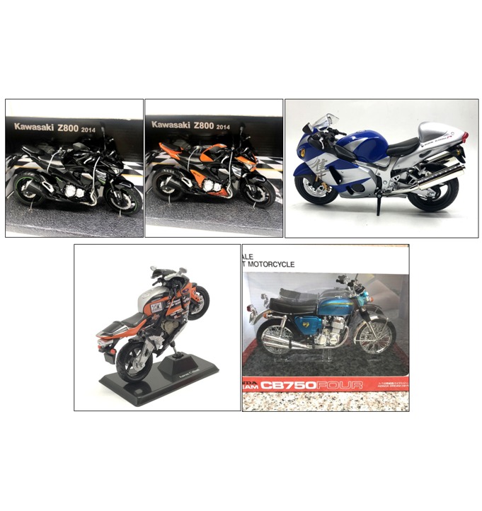 Kawasaki Z800 Motorcycle Model (1:12), Suzuki GSX 1300R Motorcycle ...