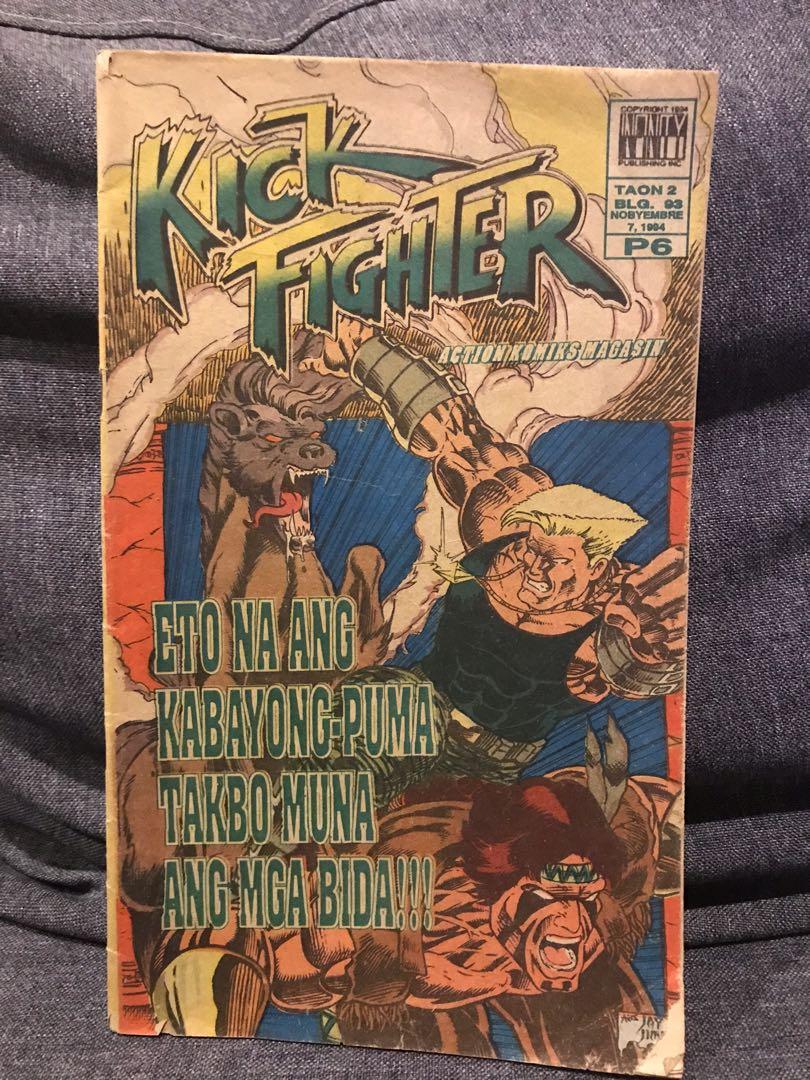 Kick Fighter Vintage Philippines Action Komiks 1994, Hobbies & Toys ...