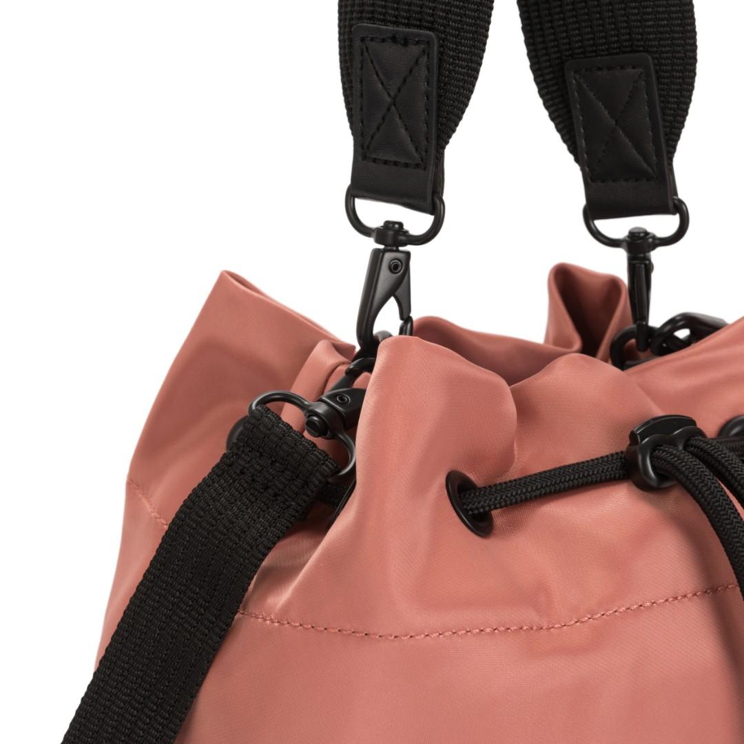 Labi Shoulder Bucket Bag in Satin Rust, Women's Fashion, Bags & Wallets ...