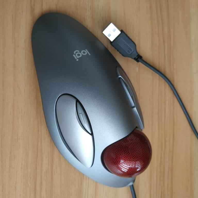 Logitech Trackman Marble Trackball Mouse – Wired USB Ergonomic Mouse ...
