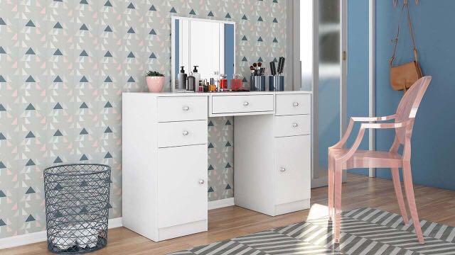 Lorena Vanity Table Dresser, Furniture & Home Living, Furniture ...