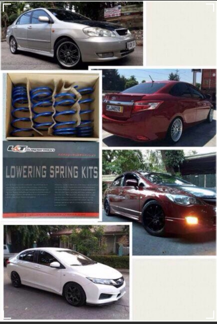 L&T Lowering Springs for Toyota Altis or Honda FD, ES Dimension, Car ...