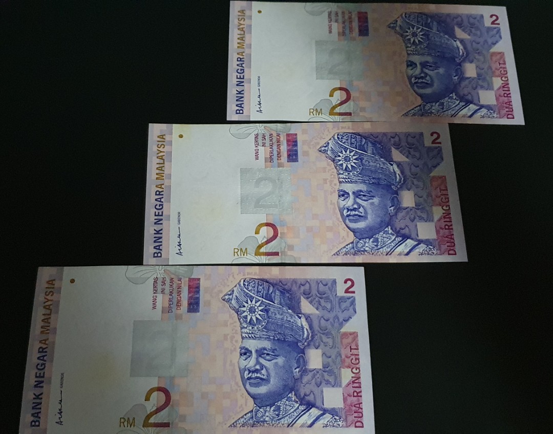 Malaysia Dua Ringgit- 9th Series RM2 - "Ali side" sign (RARE) - 3 ...