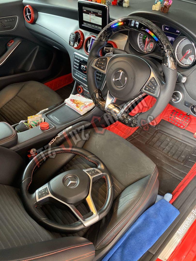 Mercedes W117 Forged Carbon Fibre AMG steering wheel, Car Accessories ...