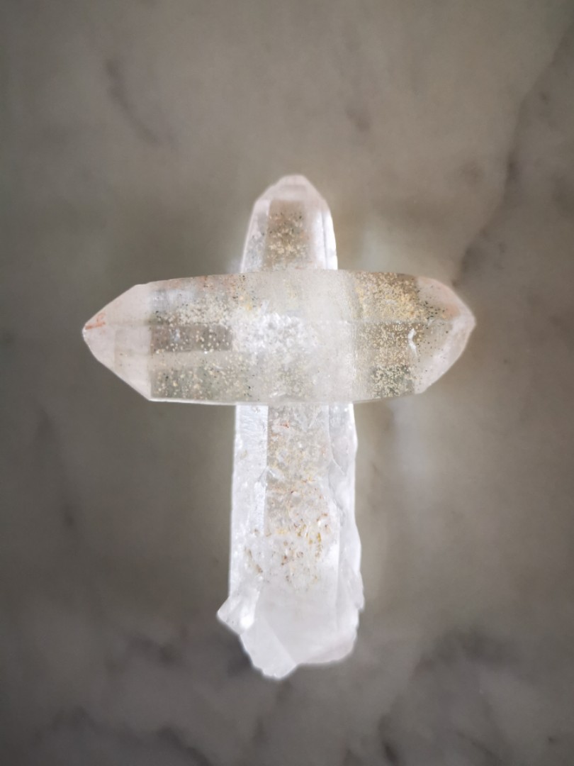 Natural Cross Formation Clear Quartz Crystal Specimen, Rare and Unusual ...