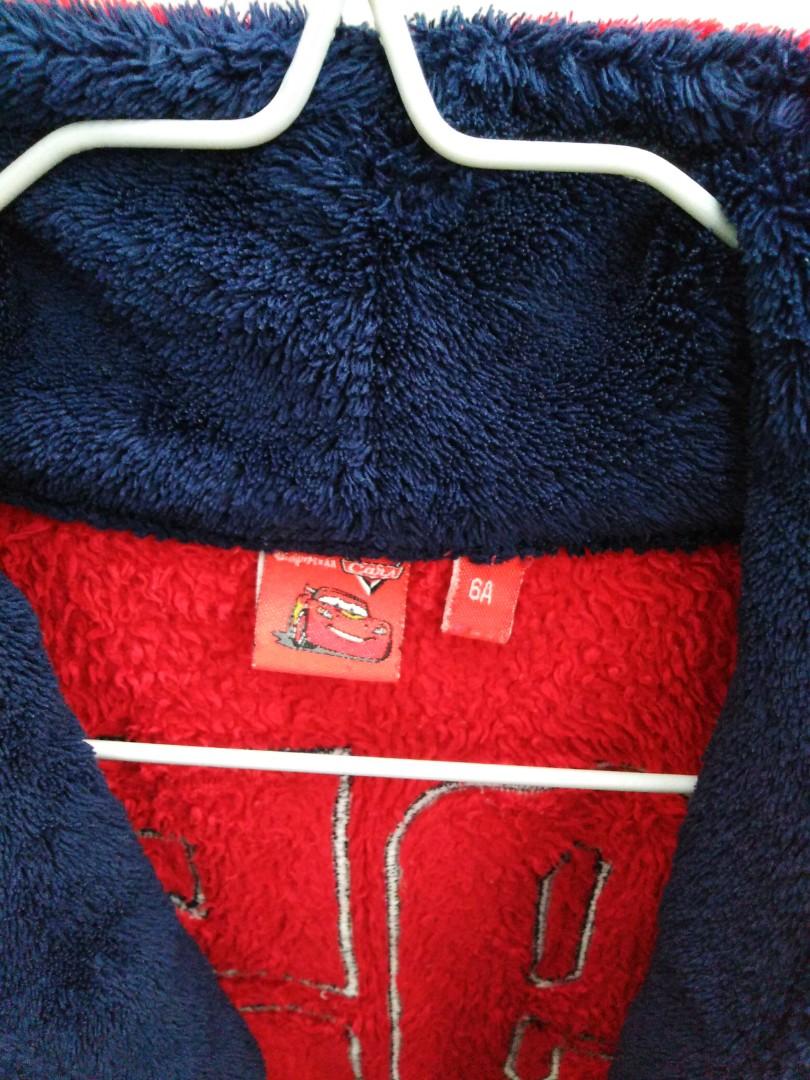 Original Disney Lightning McQueen bathrobe, Babies & Kids, Babies ...