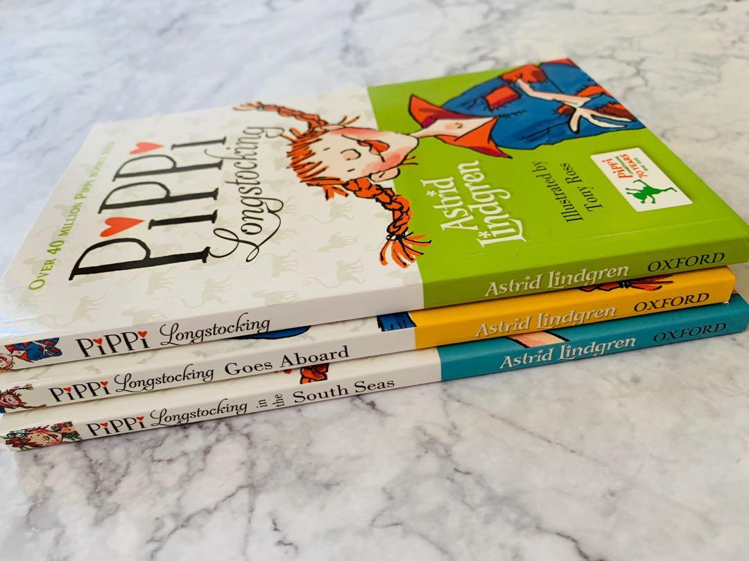 Pippi Longstocking Set (3 books) by Astrid Lindgren, Hobbies & Toys ...