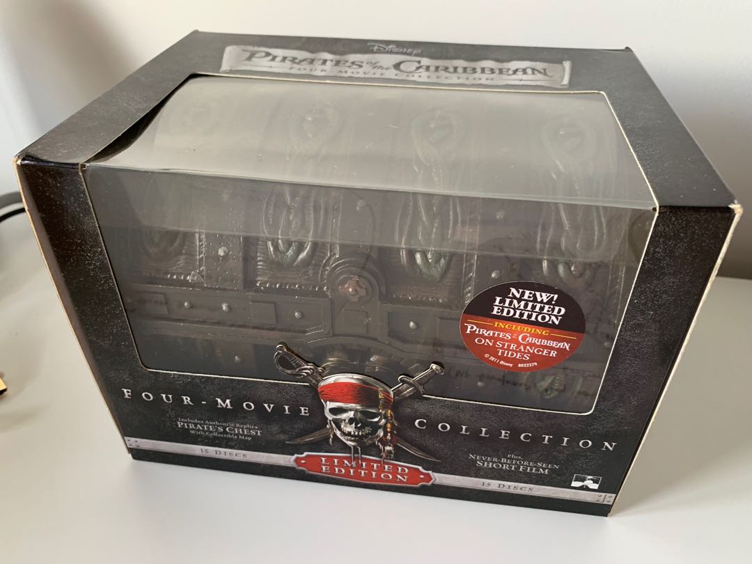 Pirates of the Caribbean Limited Edition 4 Movie Blu-ray and 3D Blu-ray ...