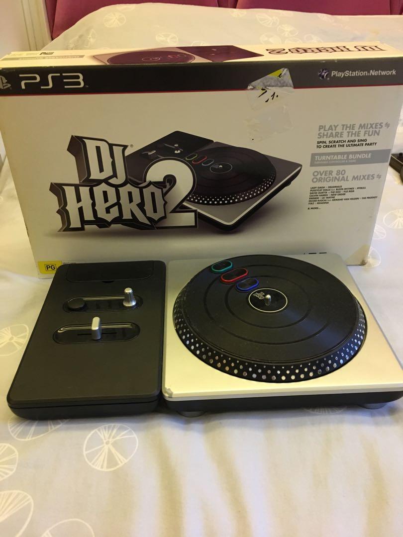 DJ Hero Turntable Bundle for Playstation 2 with Game, Dongle & NEW OPEN BOX - munimoro.gob.pe