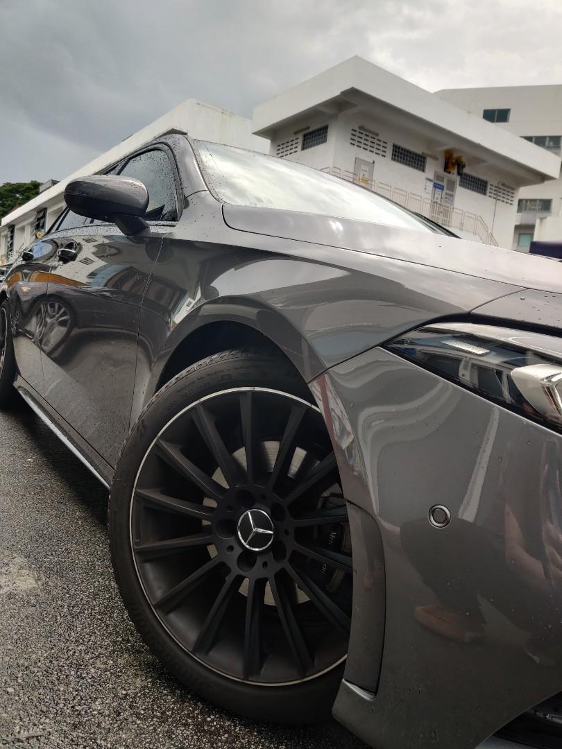 Selling 18" replica AMG rims, Car Accessories, Tyres & Rims on Carousell