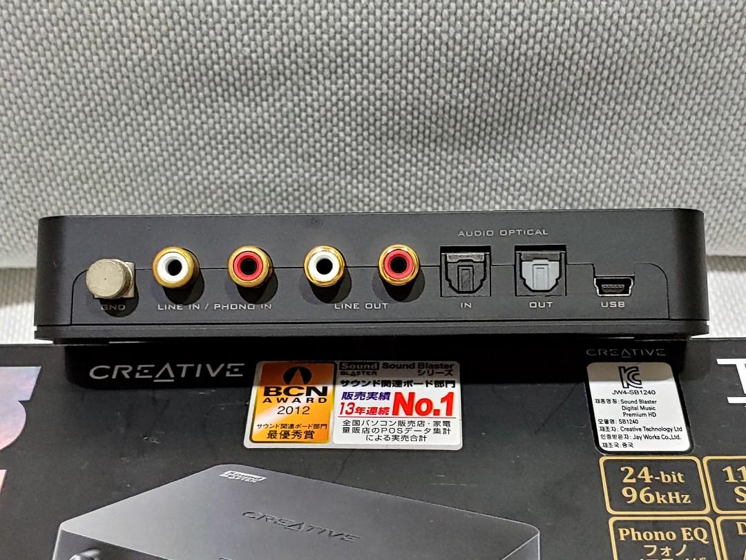 Creative Sound Blaster Digital Music Premium HD Ext. DAC SB1240, Audio ...