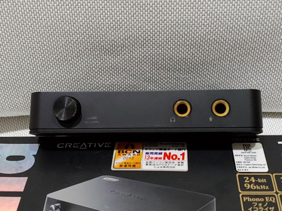 Creative Sound Blaster Digital Music Premium HD Ext. DAC SB1240, Audio ...